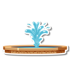A fountain Royalty Free Vector Image - VectorStock