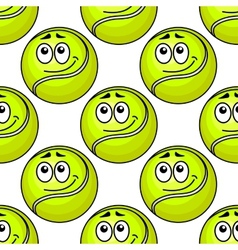 Cartoon tennis ball angry face Royalty Free Vector Image
