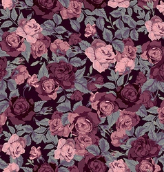 Seamless floral pattern with roses Royalty Free Vector Image