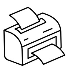 Printer icon outline style Royalty Free Vector Image