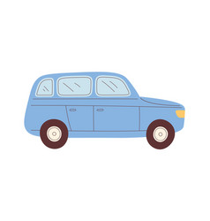 Suv car side view big offroad icon Royalty Free Vector Image