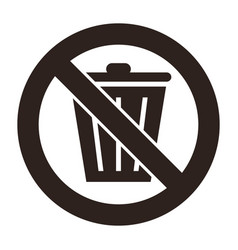 No littering sign Royalty Free Vector Image - VectorStock