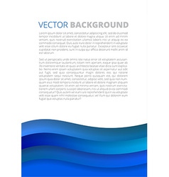 Blue waves paper sheets Royalty Free Vector Image