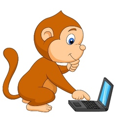 Cartoon computer mouse Royalty Free Vector Image