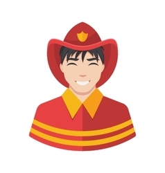 Fireman isolated Royalty Free Vector Image - VectorStock