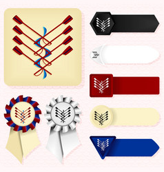 Logo for rowing club Royalty Free Vector Image