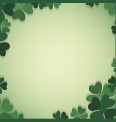 Clover framed card Royalty Free Vector Image - VectorStock