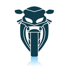 Bike icon front view Royalty Free Vector Image