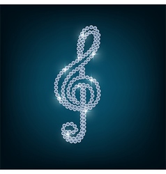 Blue treble clef Royalty Free Vector Image - VectorStock