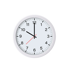 Circle clock face isolated 10 oclock Royalty Free Vector