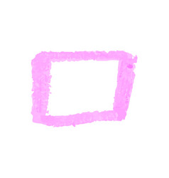 Pink crayon scribble texture stain isolated Vector Image