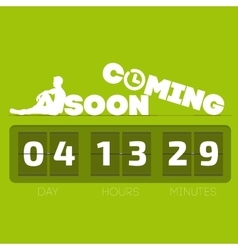 Coming soon countdown website timer template Vector Image