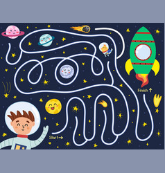 Help llama astronaut find way to moon Royalty Free Vector