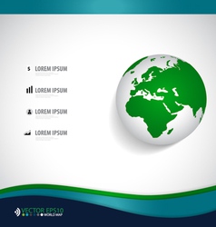 Modern globe design Royalty Free Vector Image - VectorStock
