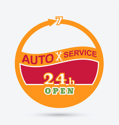 Auto service sign car repair logo eps Royalty Free Vector