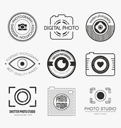 Circle concept photo symbols Royalty Free Vector Image