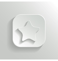 Glossy wooden app button Royalty Free Vector Image