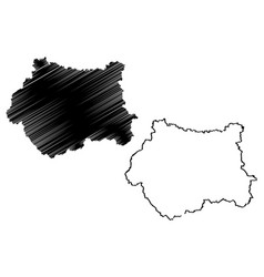 West yorkshire map Royalty Free Vector Image - VectorStock