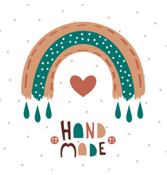 One month baby lettering in scandinavian Vector Image