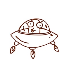 Solar system doodle sketch Royalty Free Vector Image