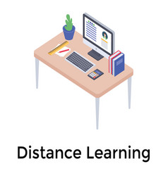 Distance learning Royalty Free Vector Image - VectorStock