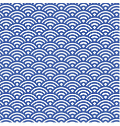 Traditional japanese folk seigaiha Royalty Free Vector Image
