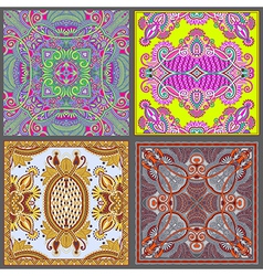 Set hand drawing doodle page divider border Vector Image