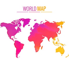 Map with world climate zones Royalty Free Vector Image