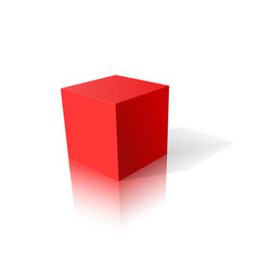 Cube abstract geometry color logo Royalty Free Vector Image