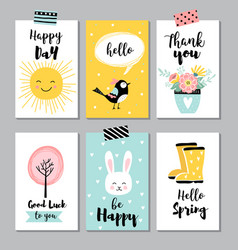 Baby arrival announcement card Royalty Free Vector Image