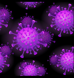 Seamless textured violet or purple covid-19 Vector Image