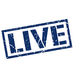 Live stamp Royalty Free Vector Image - VectorStock