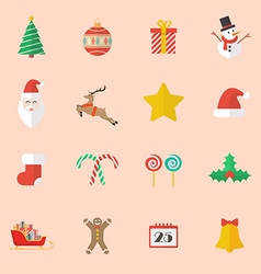 Christmas simple icons Royalty Free Vector Image