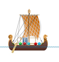 Viking ship Royalty Free Vector Image - VectorStock