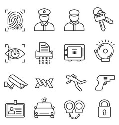 Computer and cyber security icons Royalty Free Vector Image
