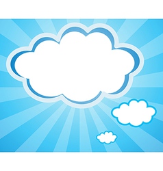 Empty cloud templates Royalty Free Vector Image
