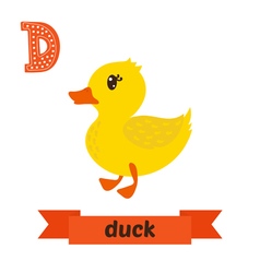 Numbat n letter cute children animal alphabet Vector Image