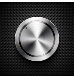 Modern volume knob button Royalty Free Vector Image