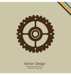 Single gear icon Royalty Free Vector Image - VectorStock
