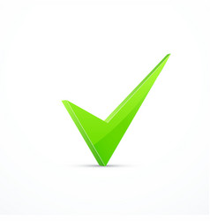 Green tick Royalty Free Vector Image - VectorStock