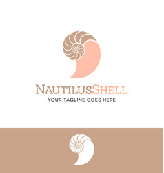Nautilus shell logo Royalty Free Vector Image - VectorStock
