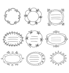 Set doodle frames Royalty Free Vector Image - VectorStock