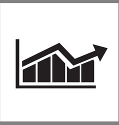 Graph bar graph icon Royalty Free Vector Image
