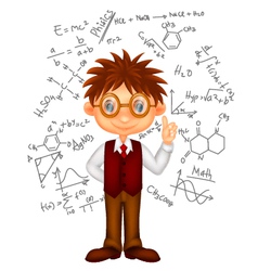 Smart boy cartoon Royalty Free Vector Image - VectorStock