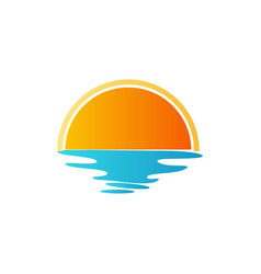 Rural landscape with sunrise over hills Royalty Free Vector