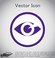 Eye strain concept icon Royalty Free Vector Image