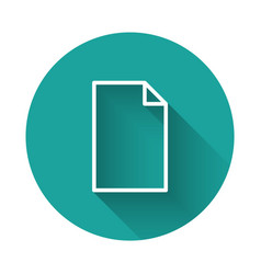 White document icon isolated on transparent Vector Image