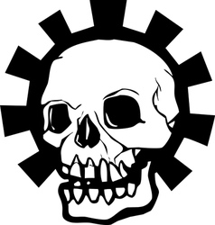 Gear Skull Full Royalty Free Vector Image - VectorStock