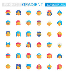 People set Royalty Free Vector Image - VectorStock