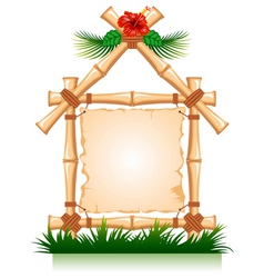 Bamboo frame Royalty Free Vector Image - VectorStock